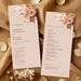 Pastel Orange Wedding Programs Template, Ceremony Program Itinerary ...