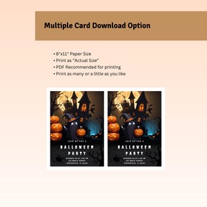 Halloween Party Invitation, Printable Template, Instant Download ...