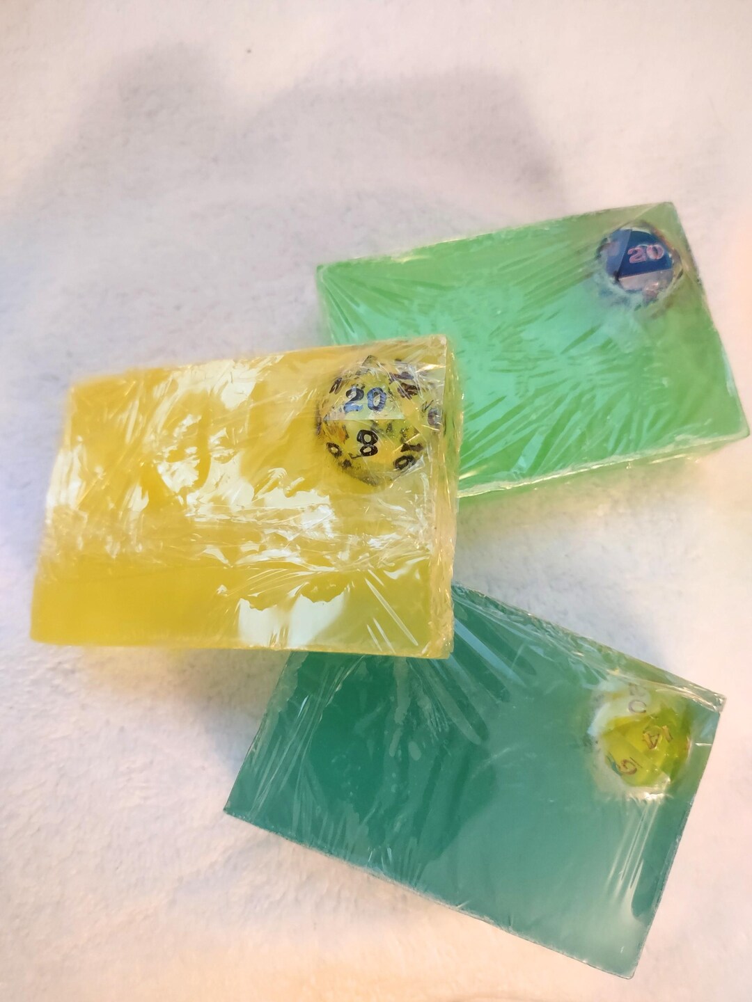 Dice Surprise Liquid Core D20 Soap 3 Options, Handmade Scented Soap 2-3 ...