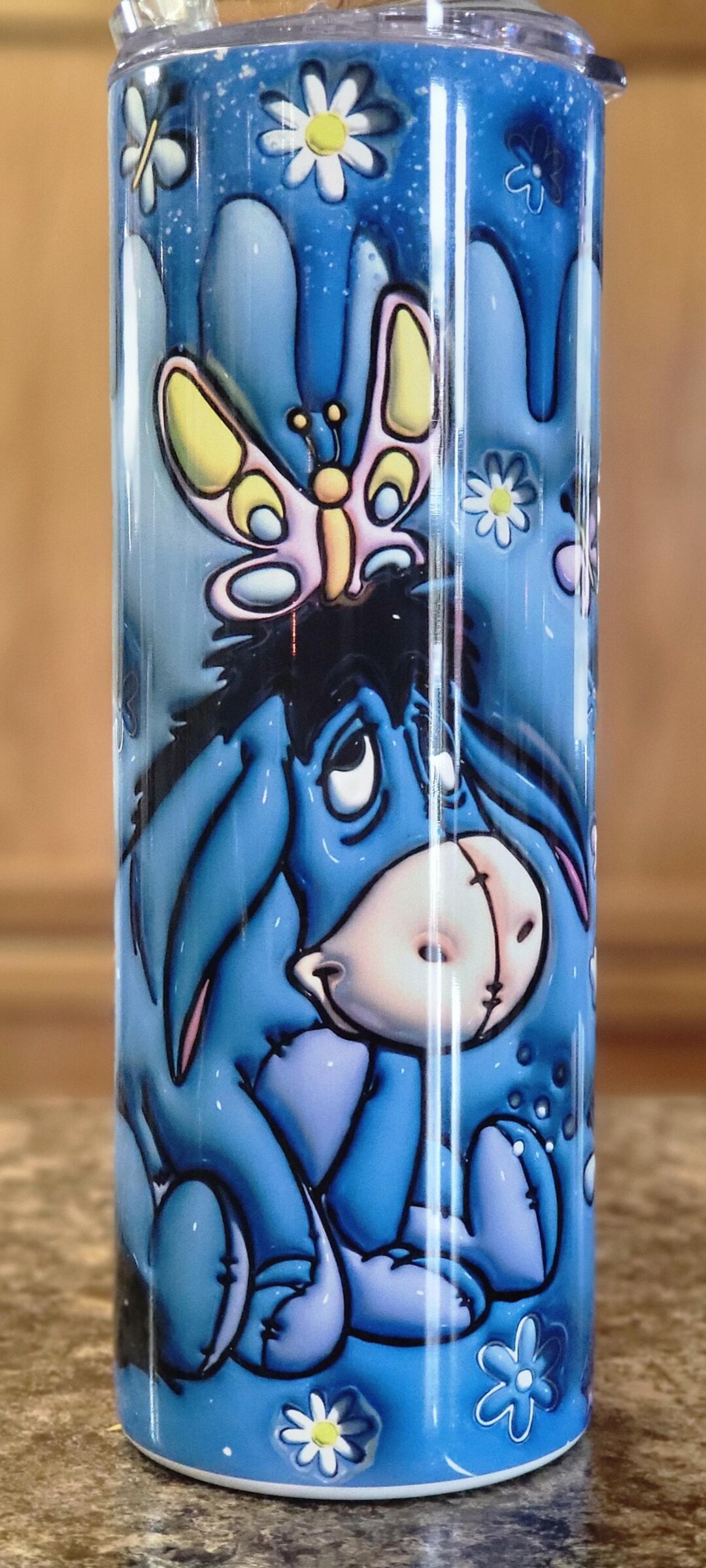 20oz Inflated Character Tumbler With Metal Straw - Etsy