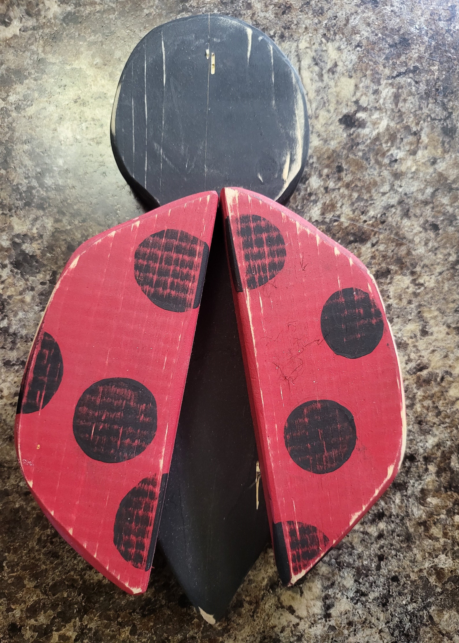 Wooden Ladybug Faux Distressed Sign Wall Hanging - Etsy