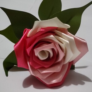 1 Handmade Satin FOREVER Rose - Etsy