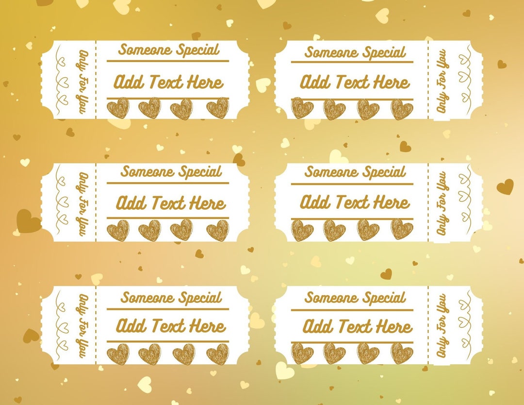 Customizable Love Coupon, Valentine's Day Gifts - Etsy