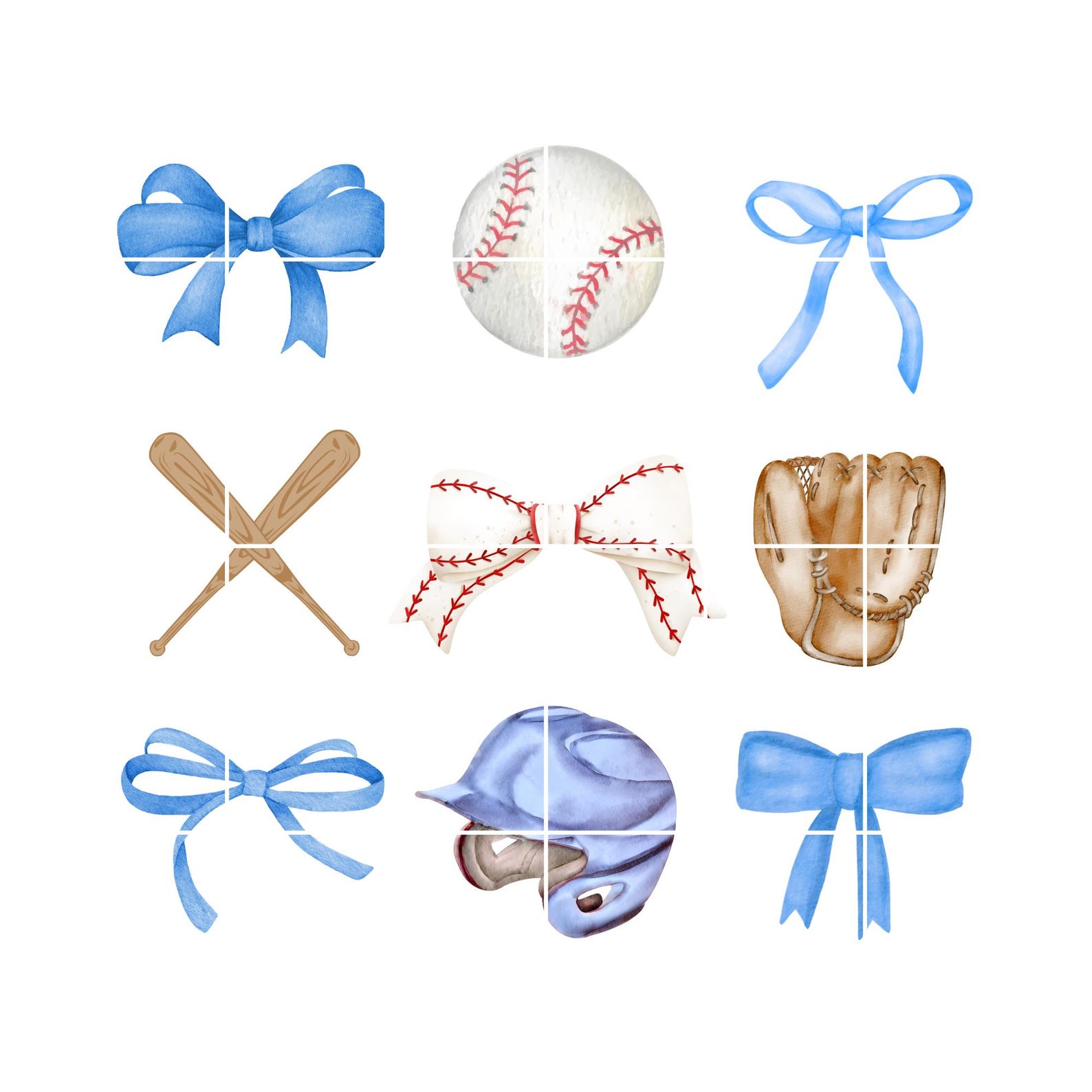 Retro Baseball Png Coquette Baseball Bow Collage Baseball Bat Blue ...