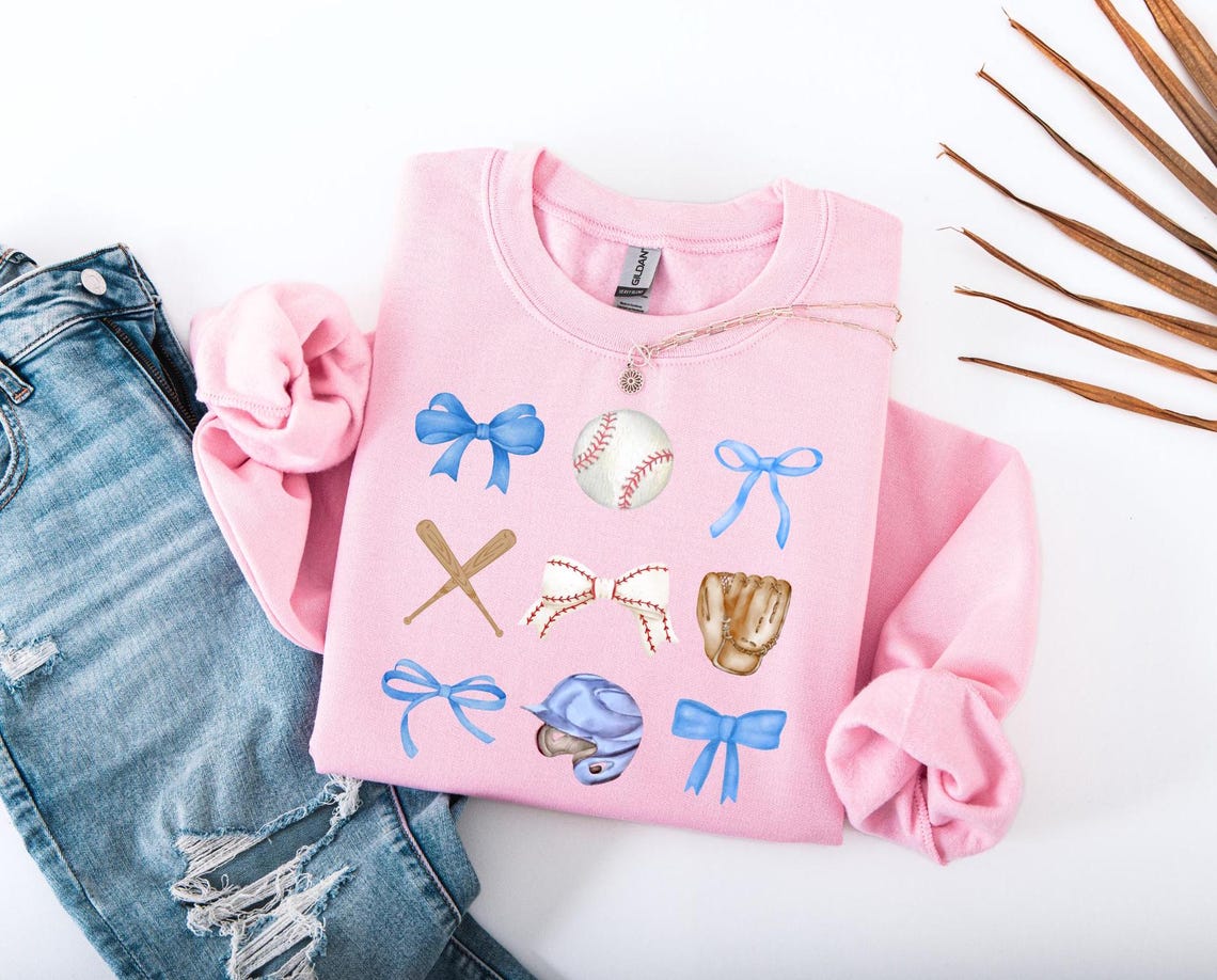 Retro Baseball Png Coquette Baseball Bow Collage Baseball Bat Blue ...