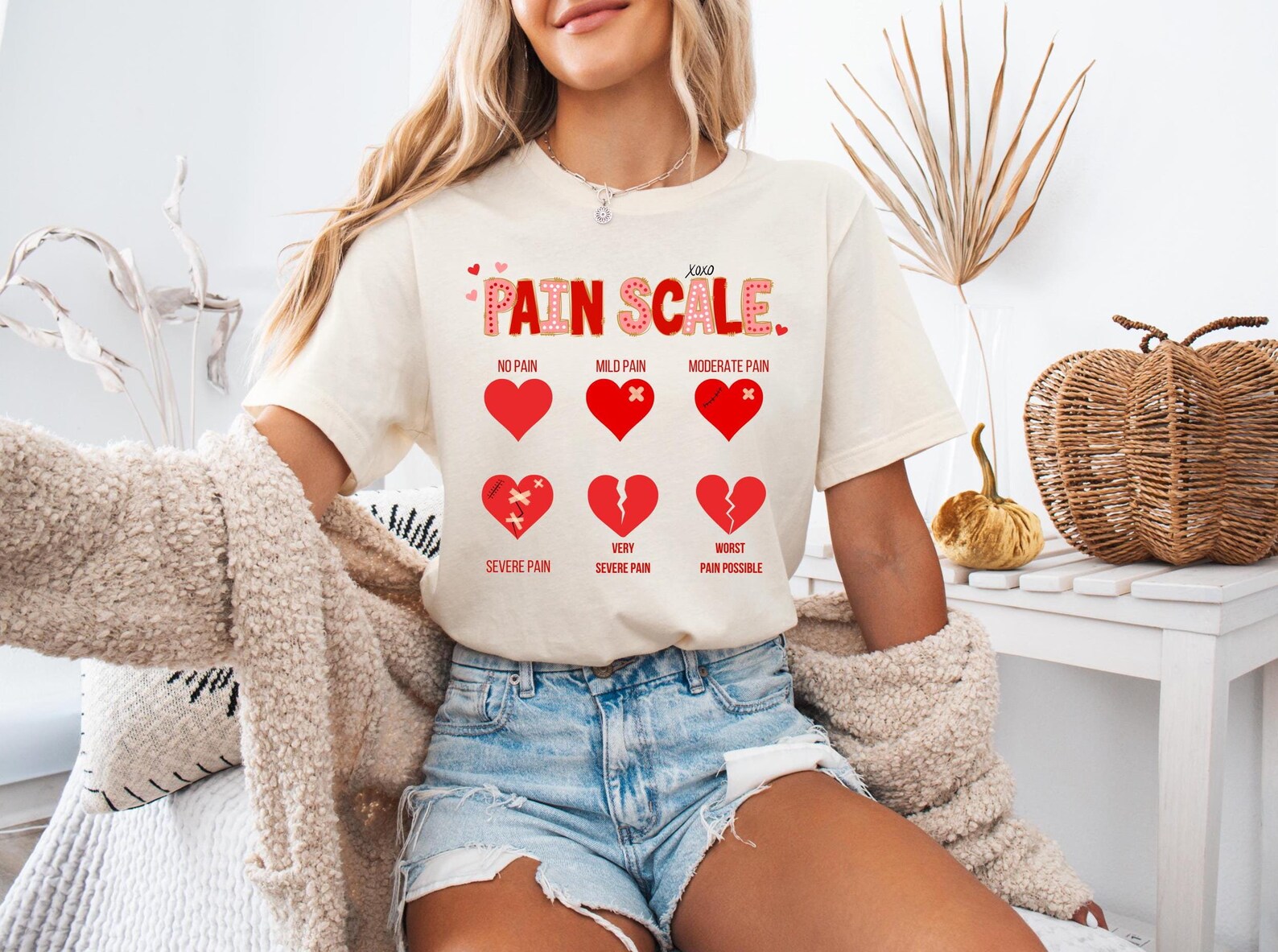 Funny Pain Scale Shirt, Valentine's Nurse T-shirt, Funny Valentines Tee, Valentines Heart Tshirt ...