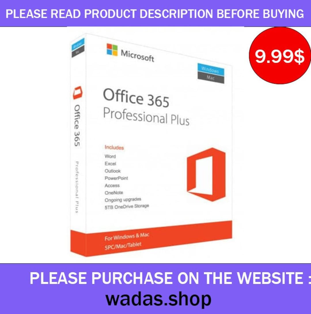 Microsoft Office 365 Professional Plus Digital Download for Windows and ...