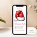 Minimalist Christmas Party Invitation Template: Santa Hat Mobile Evite ...