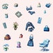 Denim Fashion Girl Clipart Bundle: Planner Stickers (PNG) - Etsy