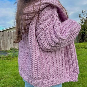 Cloud Cardigan PATTERN - Crochet Hooded Soft Fluffy Puffy Oversized Chunky Sweater - Etsy