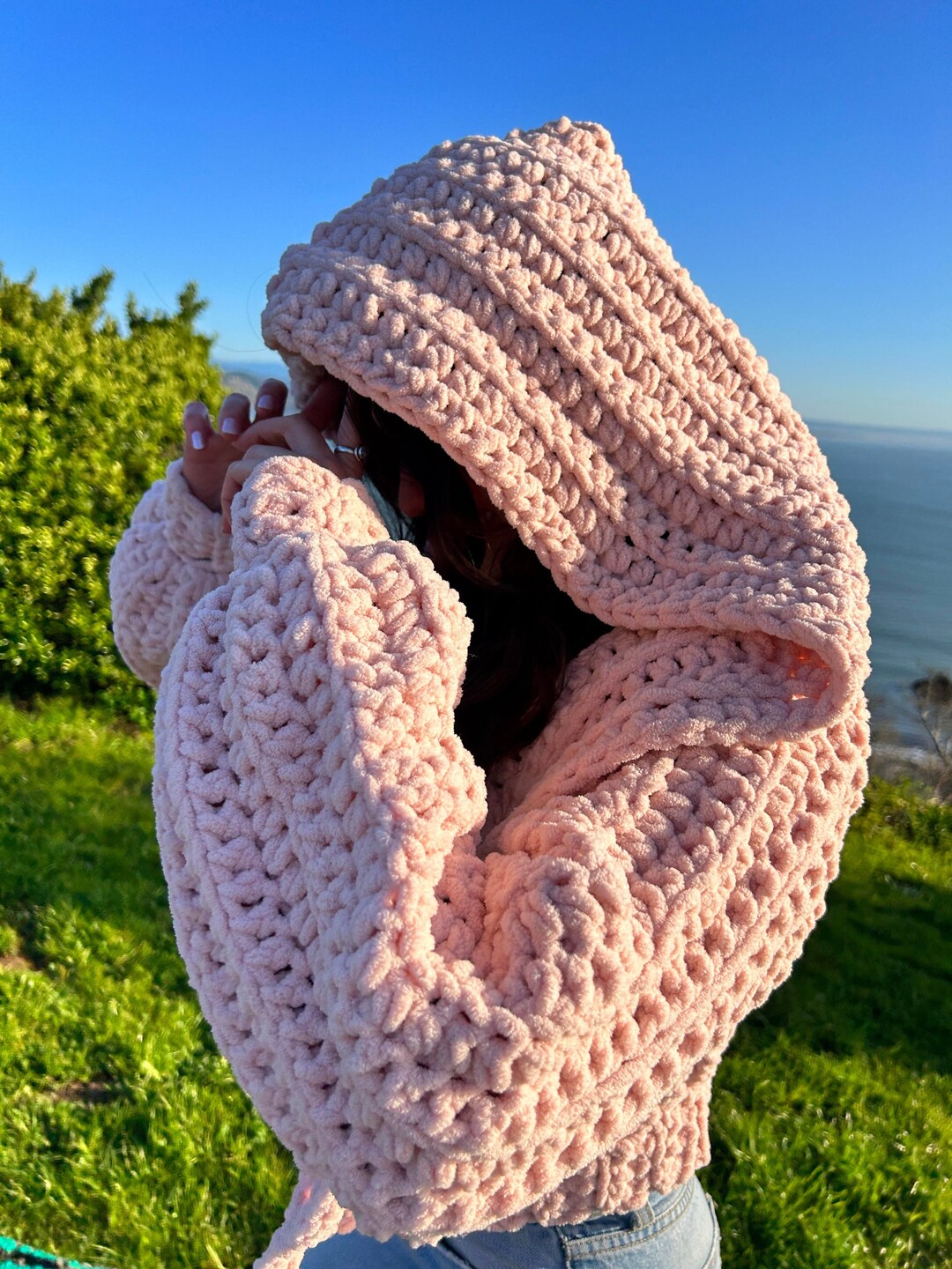 Cloud Cardigan PATTERN Crochet Hooded Soft Fluffy Puffy Oversized ...