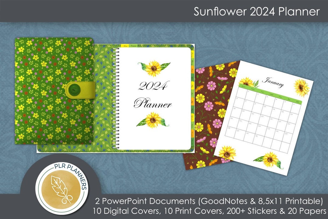 Sunflower Planner 2024 - Etsy