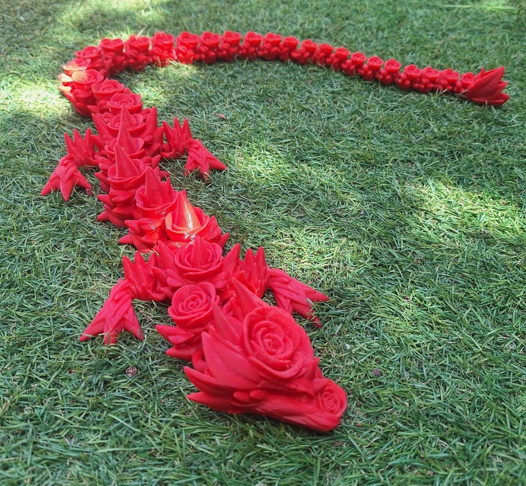 3D Articulated Dragon Flexible Movable Dragon Toy Desktop Toy Home ...