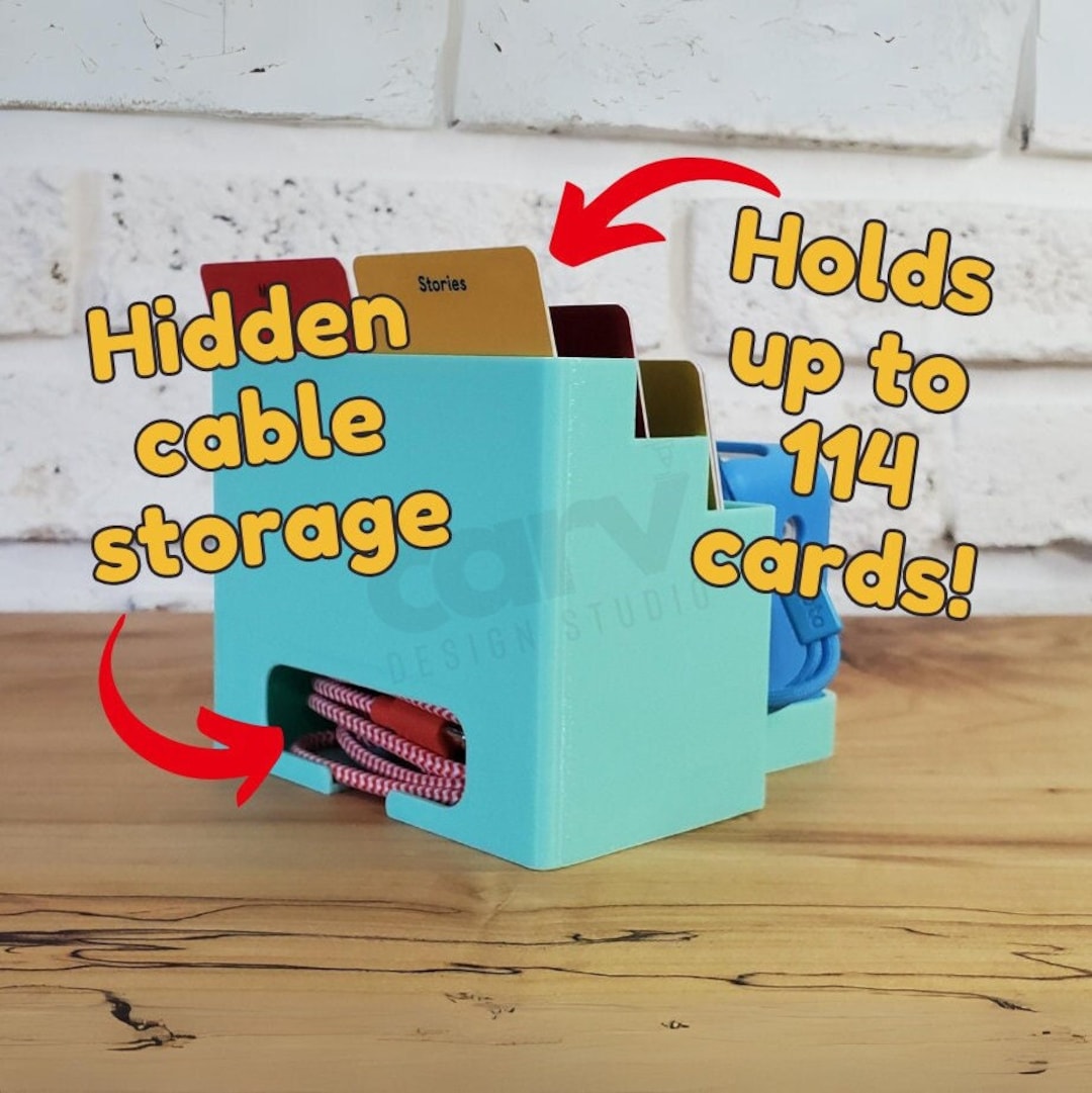 Yoto Mini Player Stand: 6-slot Card Holder With Hidden Cable Storage ...