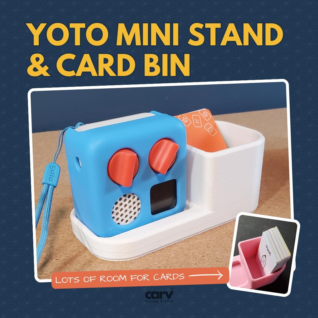 Yoto Mini Player Stand & Card Bin | Magnetically Modular System | 3D ...