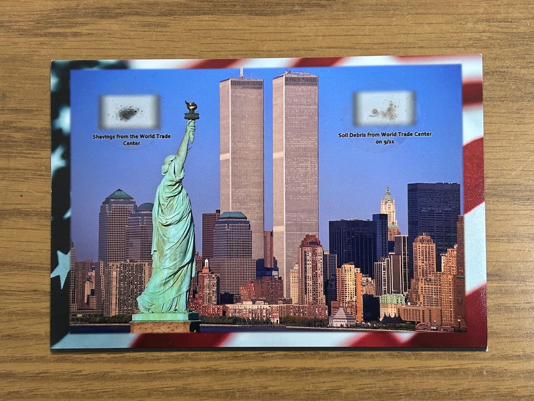 September 11 WTC World Trade Center Relics Soil and Metal Pieces Photo ...
