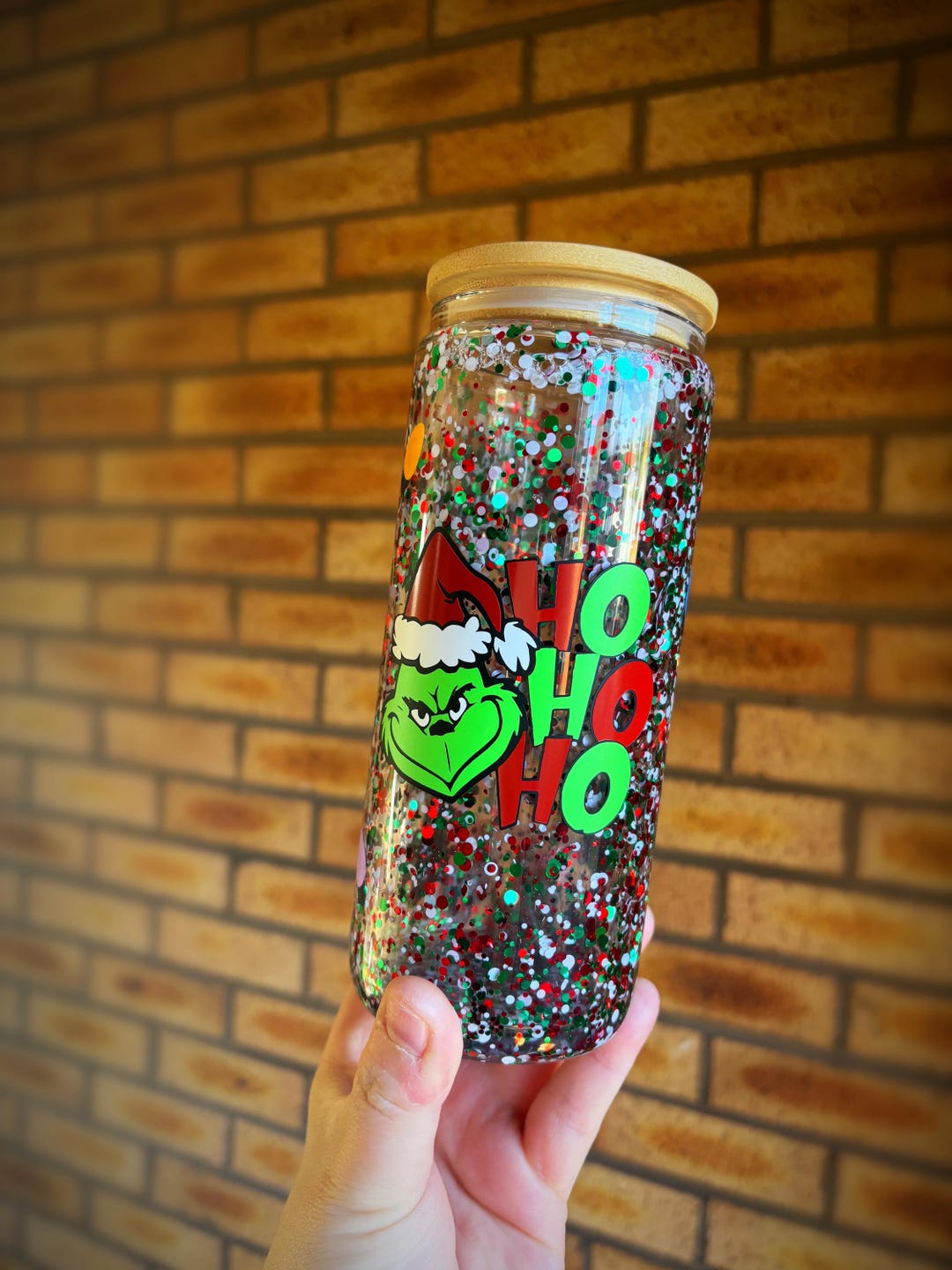Dr Seuss the Grinch Christmas Movie Double Walled Snow Globe Tumbler ...