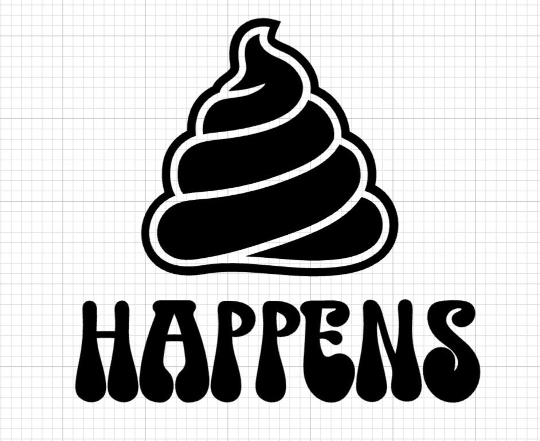 Shit Happens Decal - Etsy
