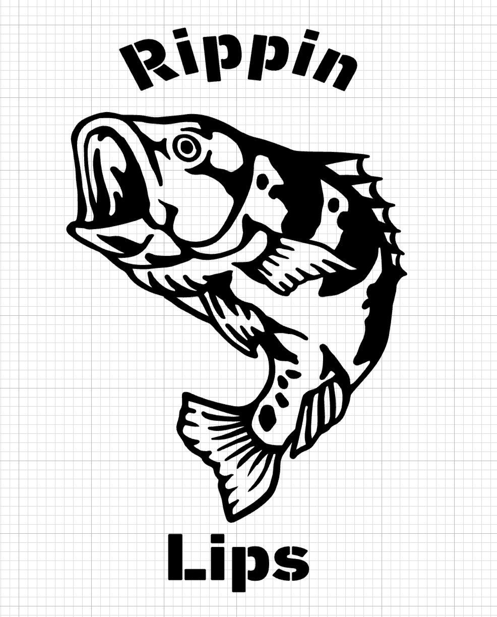 Rippin Lips Fish Decal - Etsy