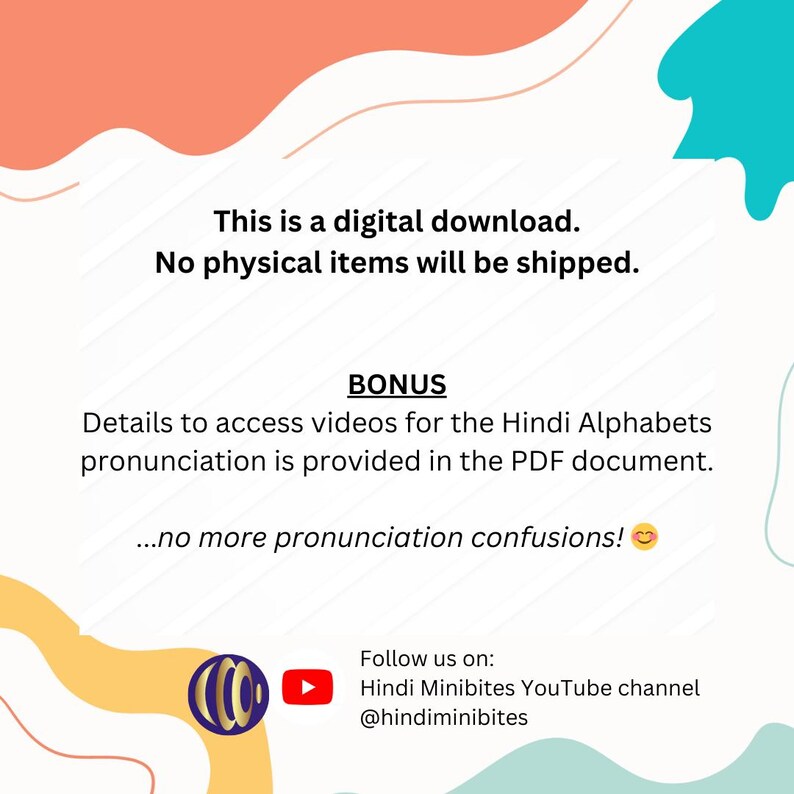 Hindi Alphabets Hintsheet PDF With Pictures and English Pronunciation ...