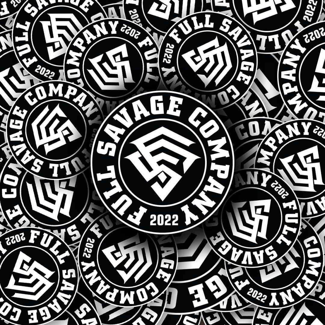 Full Savage Co Badge Sticker - Savage Tactical, Tacticool, Operator ...