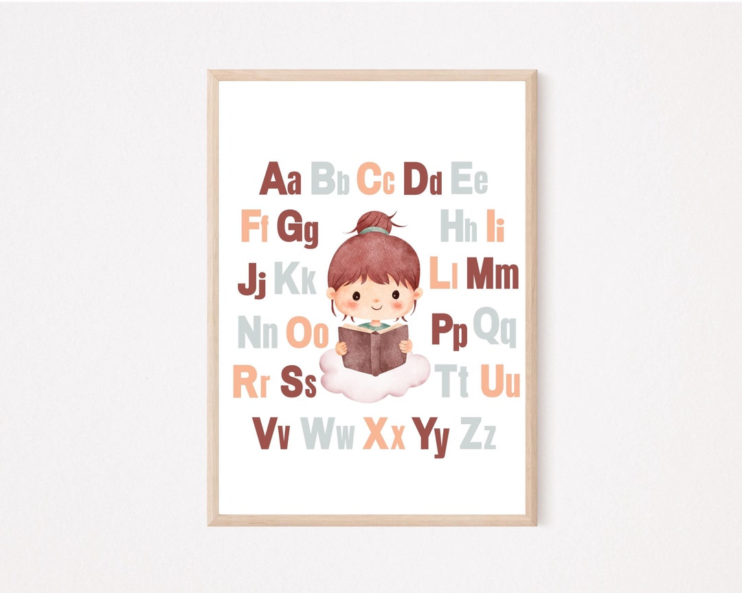 ABC Poster Alphabet Poster Learning Poster Letters Learning Children's ...