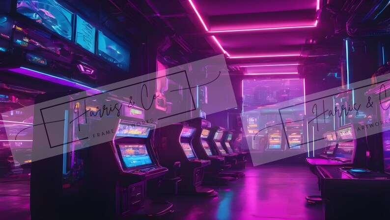 5 X Samsung Frame TV Digital Artwork Cyberpunk Inspired Modern Living ...