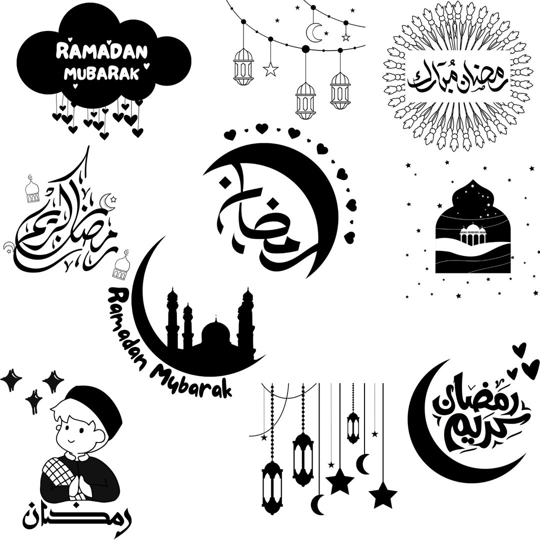 10 Islamic Svg Bundle - Cute Ramadan Svgs - Ramadan Mubarak Svg Png ...