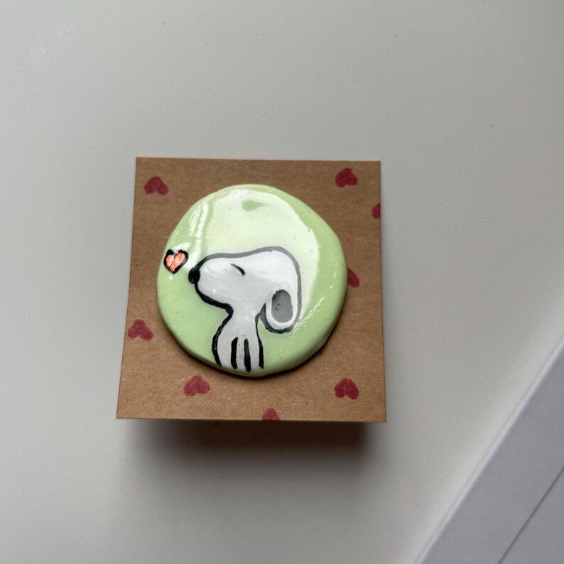 Handmade Miffy Pin, Snoopy Pin, Miffy Charm, Ceramic Pin, Cute Clay Pin ...