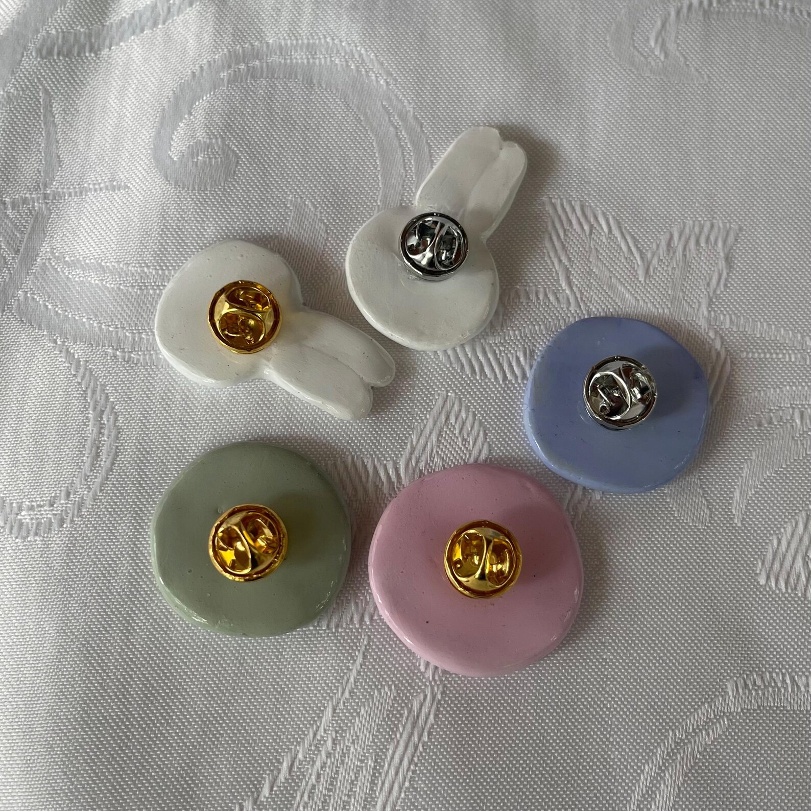 Handmade Miffy Pin, Snoopy Pin, Miffy Charm, Ceramic Pin, Cute Clay Pin ...