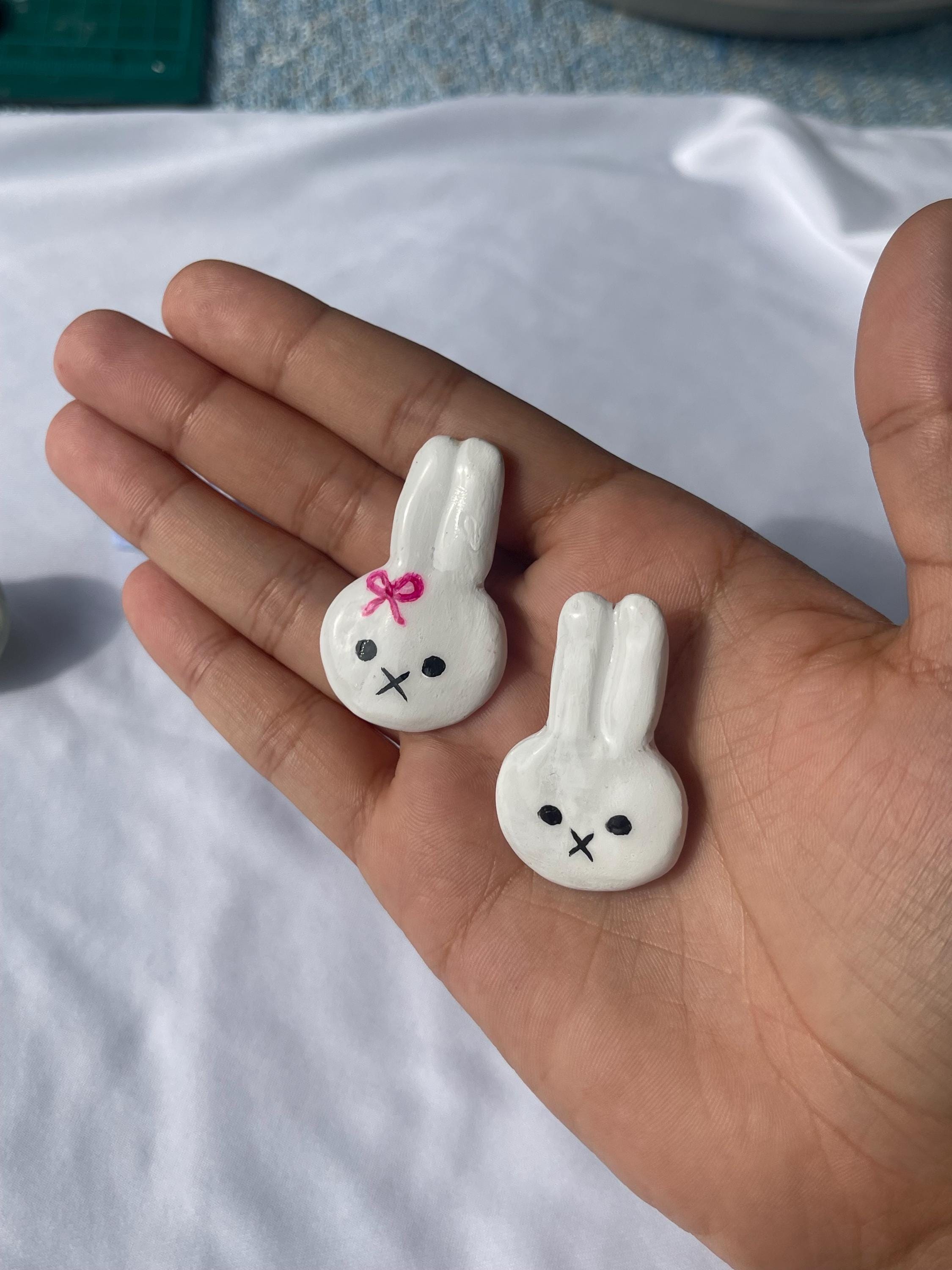 Handmade Miffy Pin, Snoopy Pin, Miffy Charm, Ceramic Pin, Cute Clay Pin ...