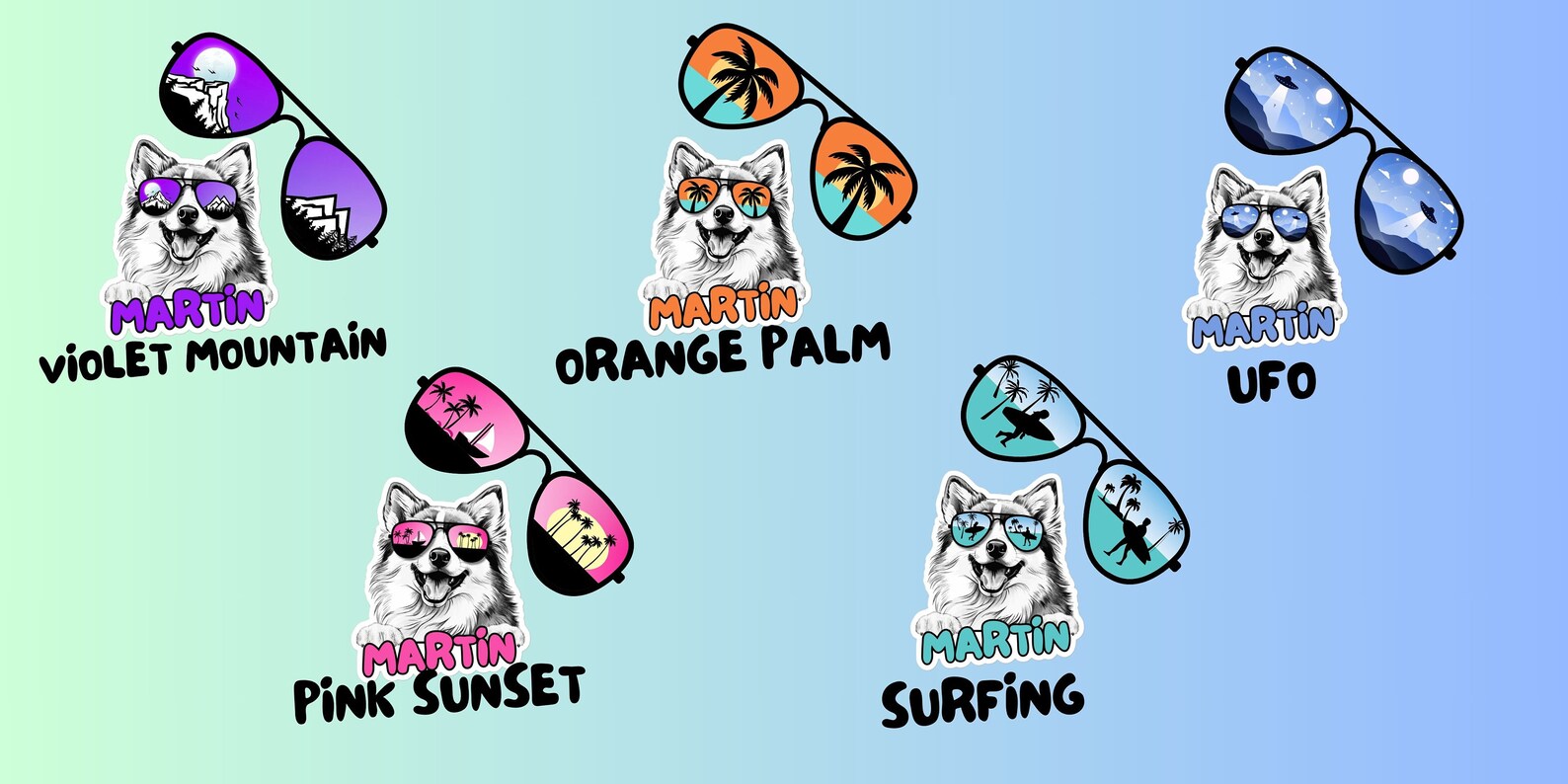 Custom Pomsky Car Window Decal, Peeking Pomsky Pet Head Face Vinyl ...