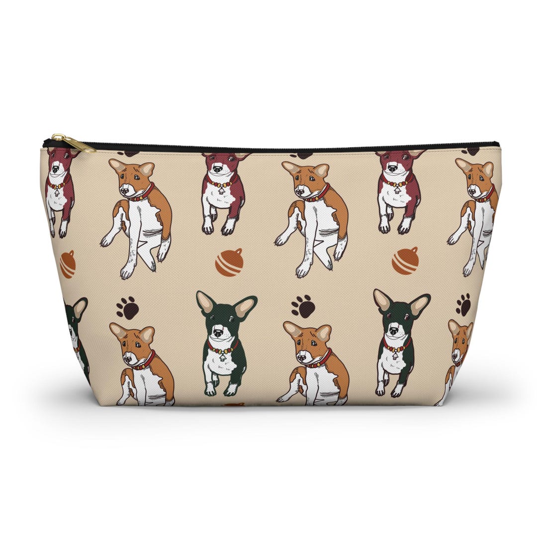 Basenji Dog Zipped Pouch: Pencil Case, Cosmetic Travel Bag - Etsy