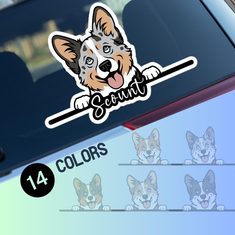 Corgi Decal - Etsy
