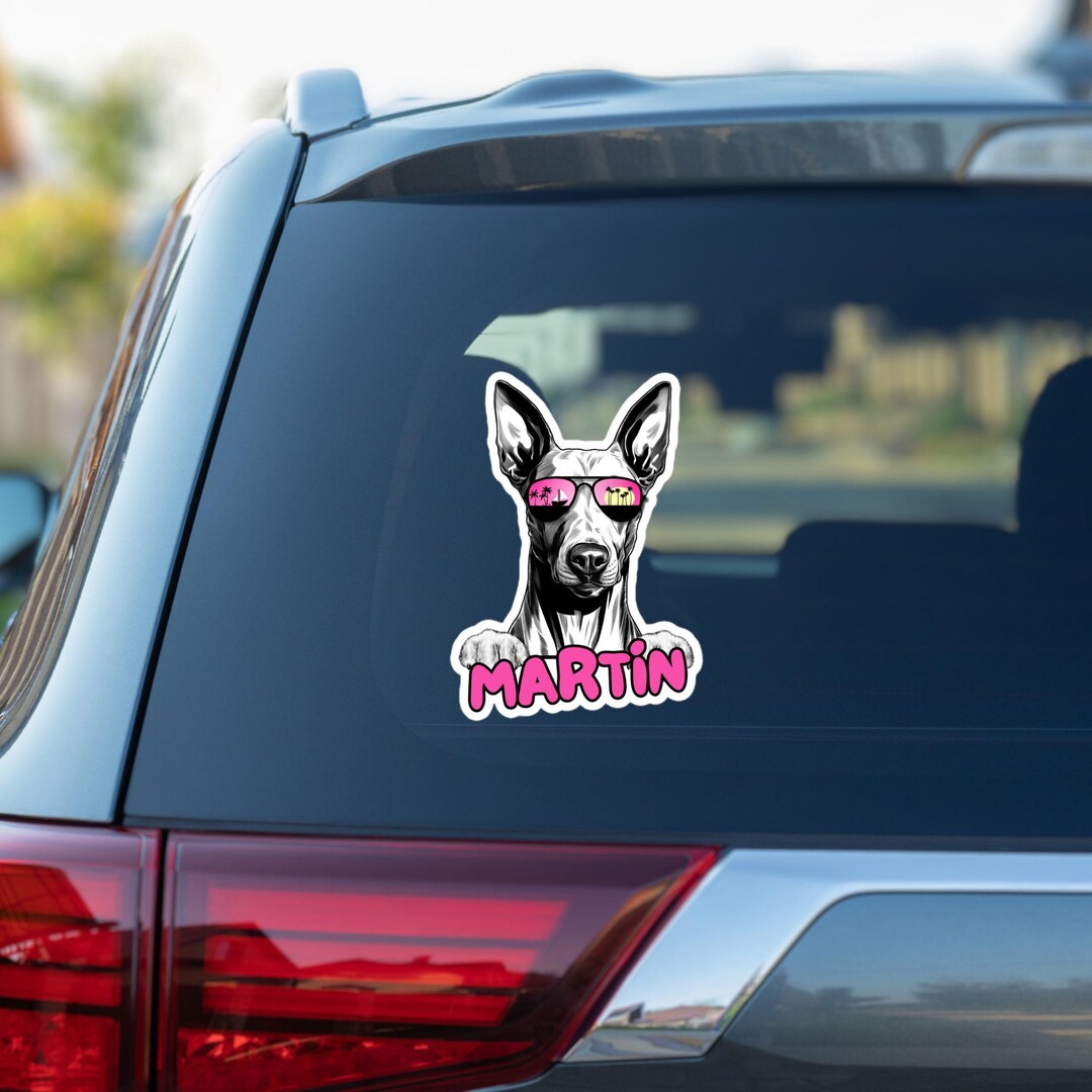 Xoloitzcuintli Car Decal: Waterproof Vinyl Dog With Sunglasses Sticker ...
