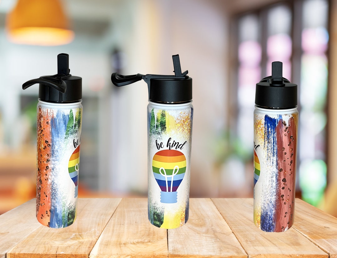 Autism Water Bottle, Be Kind, Autism 22oz Water Bottle, Water Bottle ...