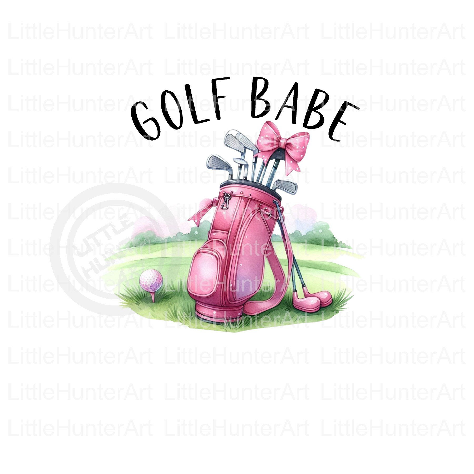 Golf Babe PNG, Kids Golf Png, Pink Golf Png, Caddy Png, Digital ...