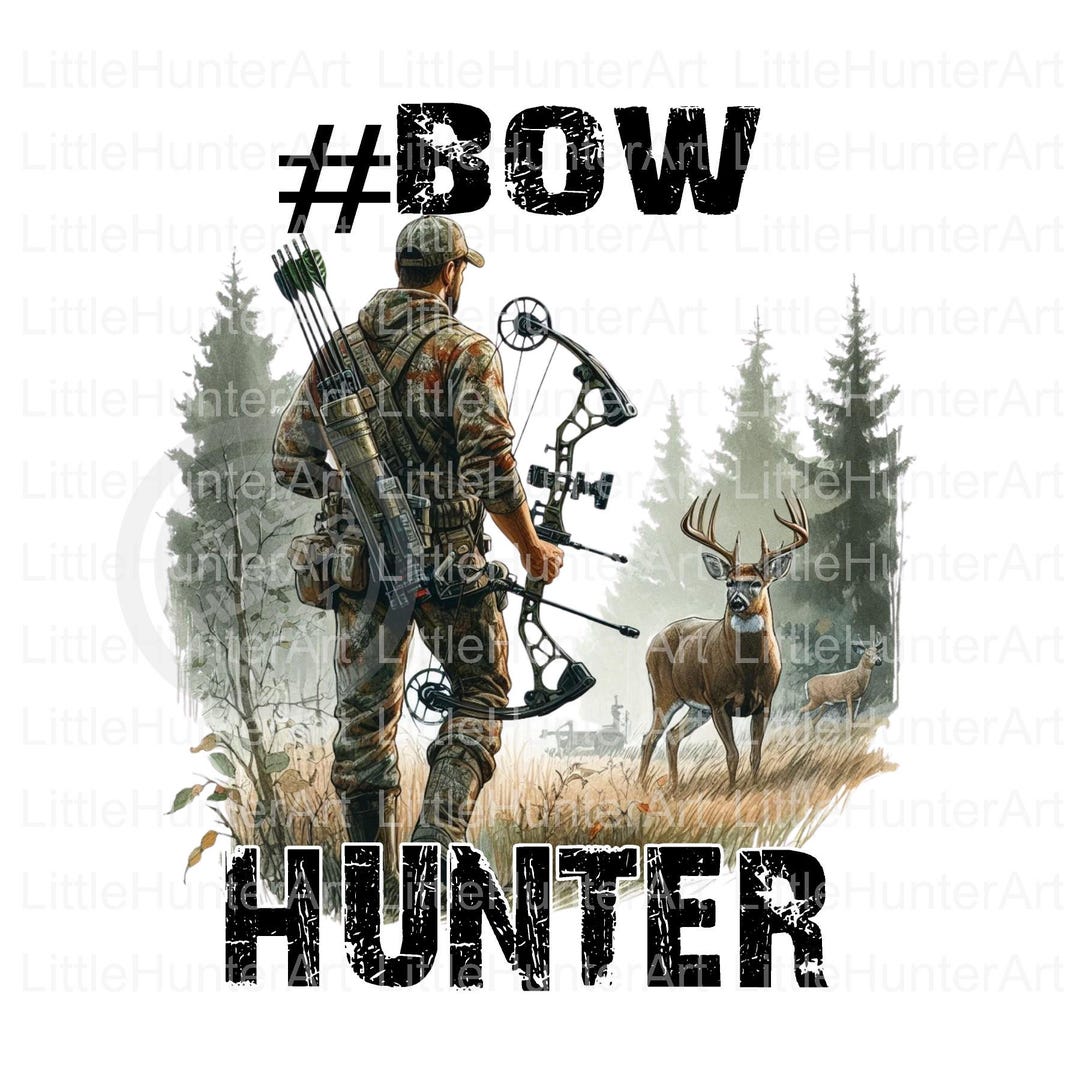 Bow Hunting Png, Bowhunting Png, Hunting Png, Deer Hunting Png, Digital ...