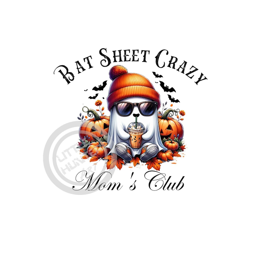 Bat Sheet Crazy Png , Halloween Ghost Png , Halloween Png, Digital ...