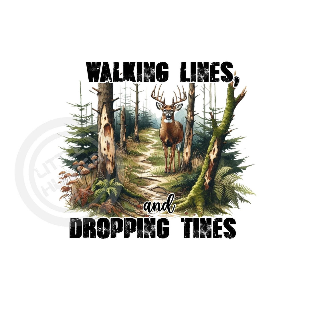 Deer Hunting PNG: Walking Lines, Dropping Tines (digital Download) - Etsy