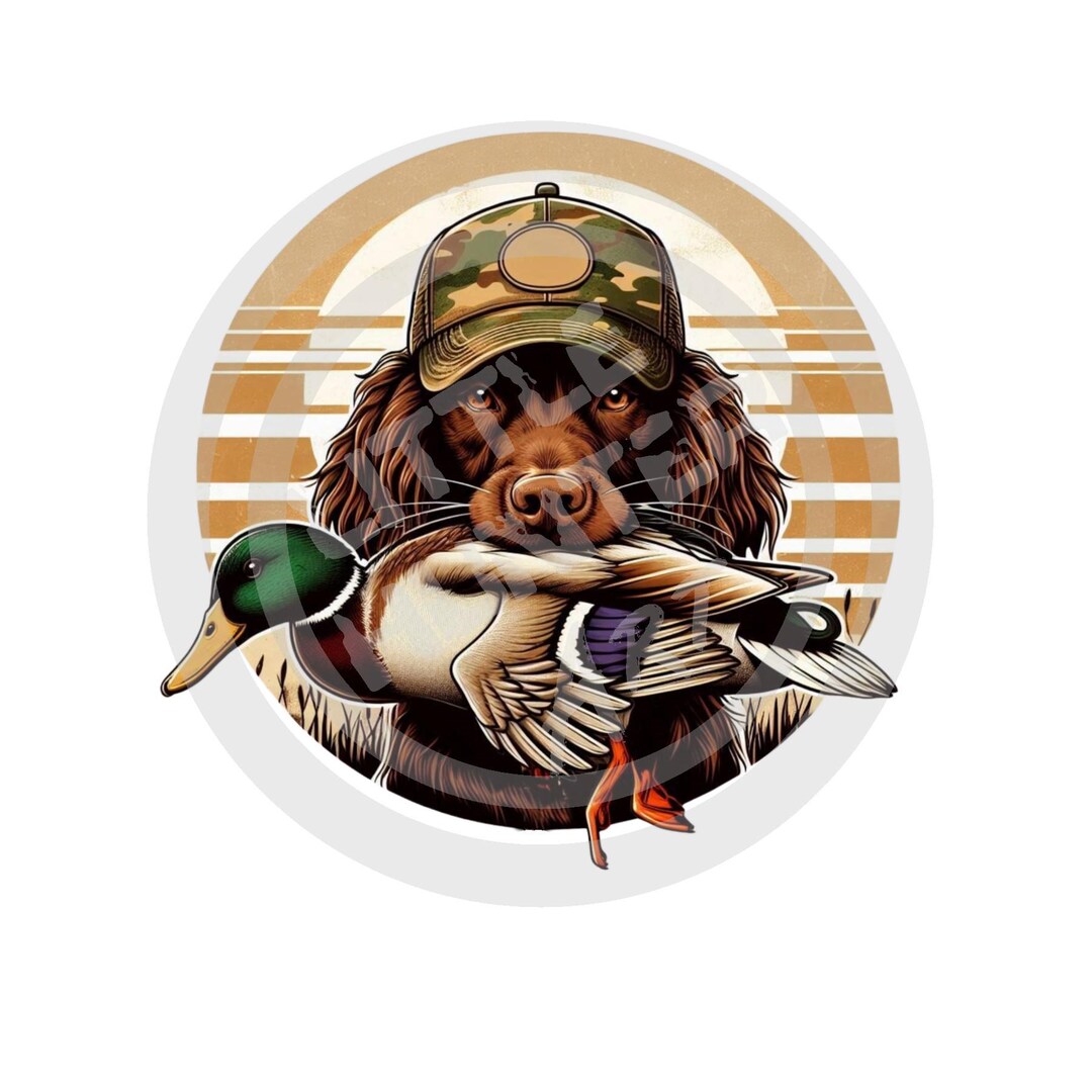 Country Boy Hunting Dog PNG: Boykin Spaniel Duck Hunt (digital Download ...