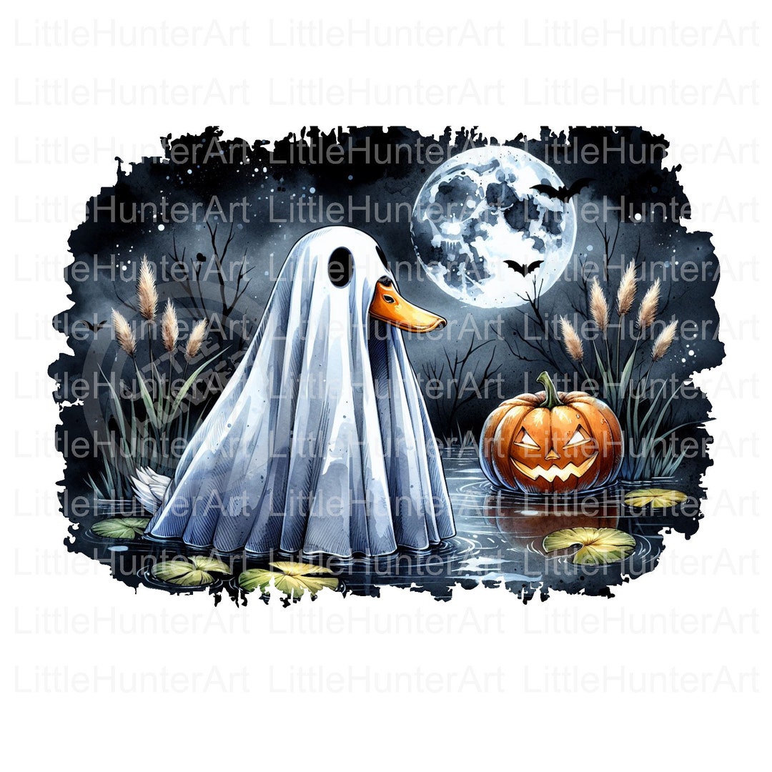 Spooky Duck Png , Halloween Png, Duck Hunting Png, Hunting Png, Digital ...