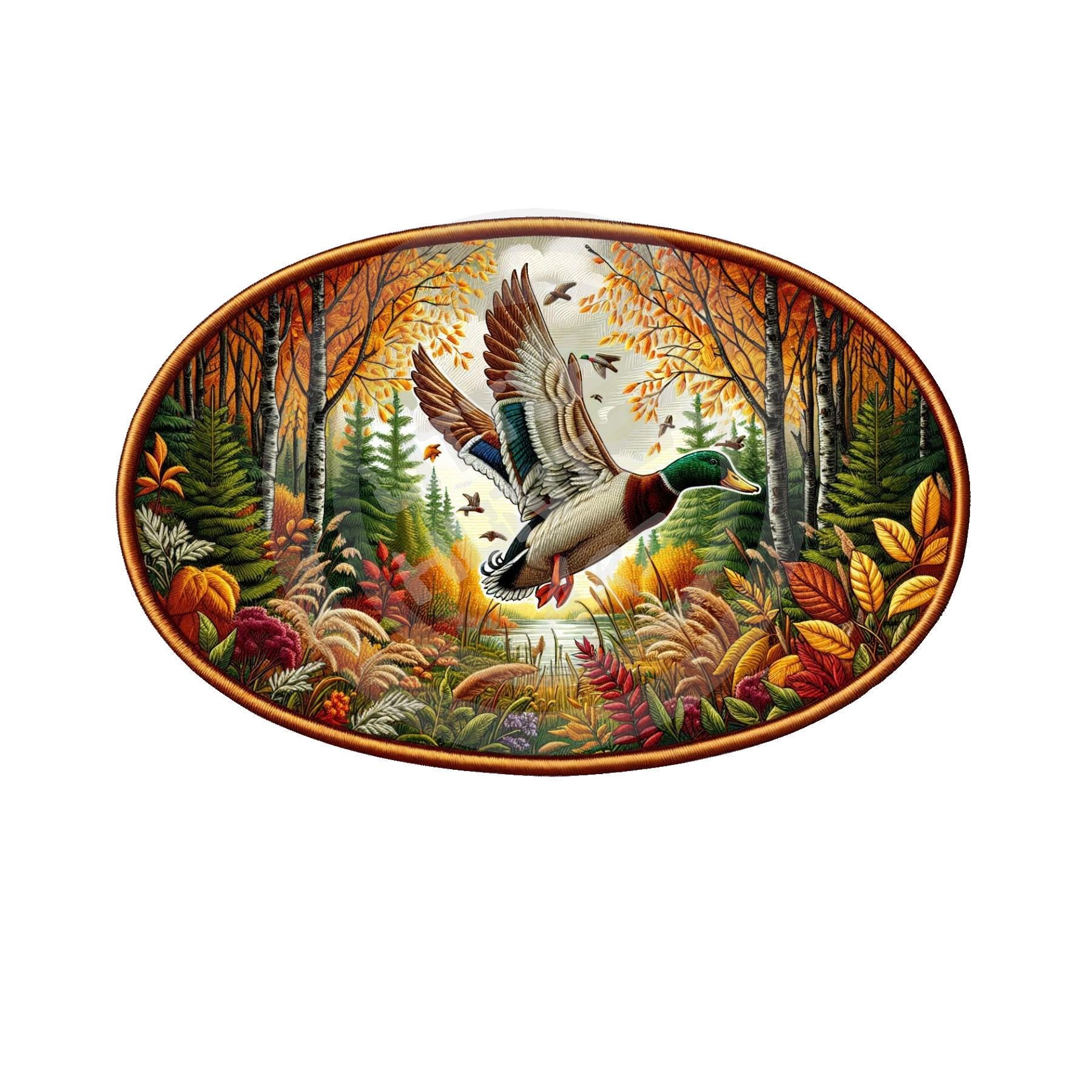 Duck Hunting Patch PNG, Faux Embroidery Png, Duck Hunting Png, Duck Png ...