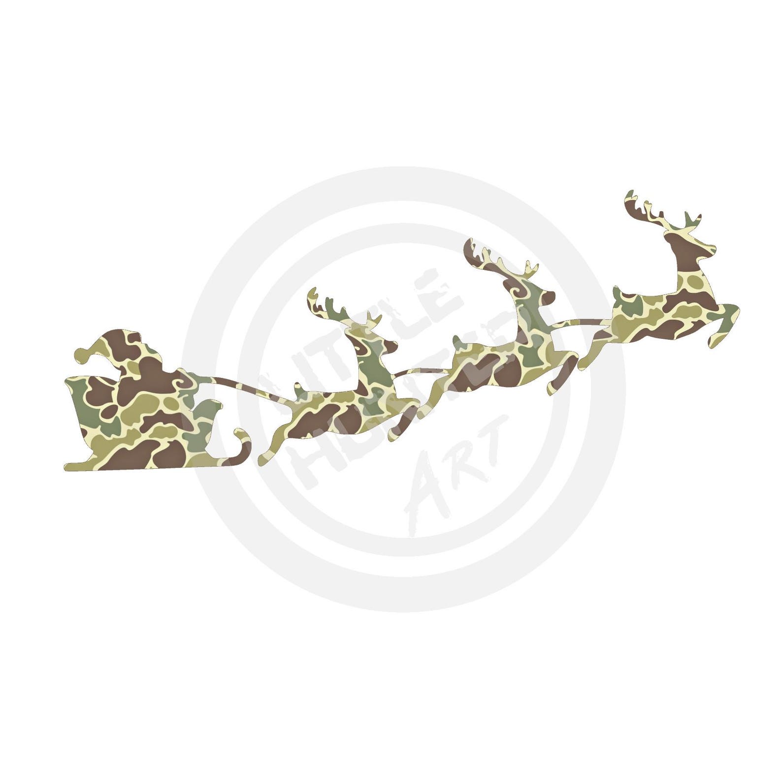 Old School Camo Santa Png, Hunting Png, Old School Camo, Kids Hunting ...