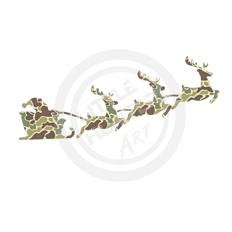 Old School Camo Santa Png, Hunting Png, Old School Camo, Kids Hunting ...