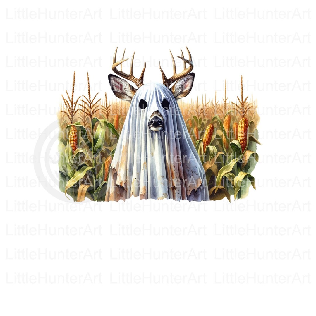 Spooky Deer Ghost PNG: Halloween Hunting Design (digital Download) - Etsy