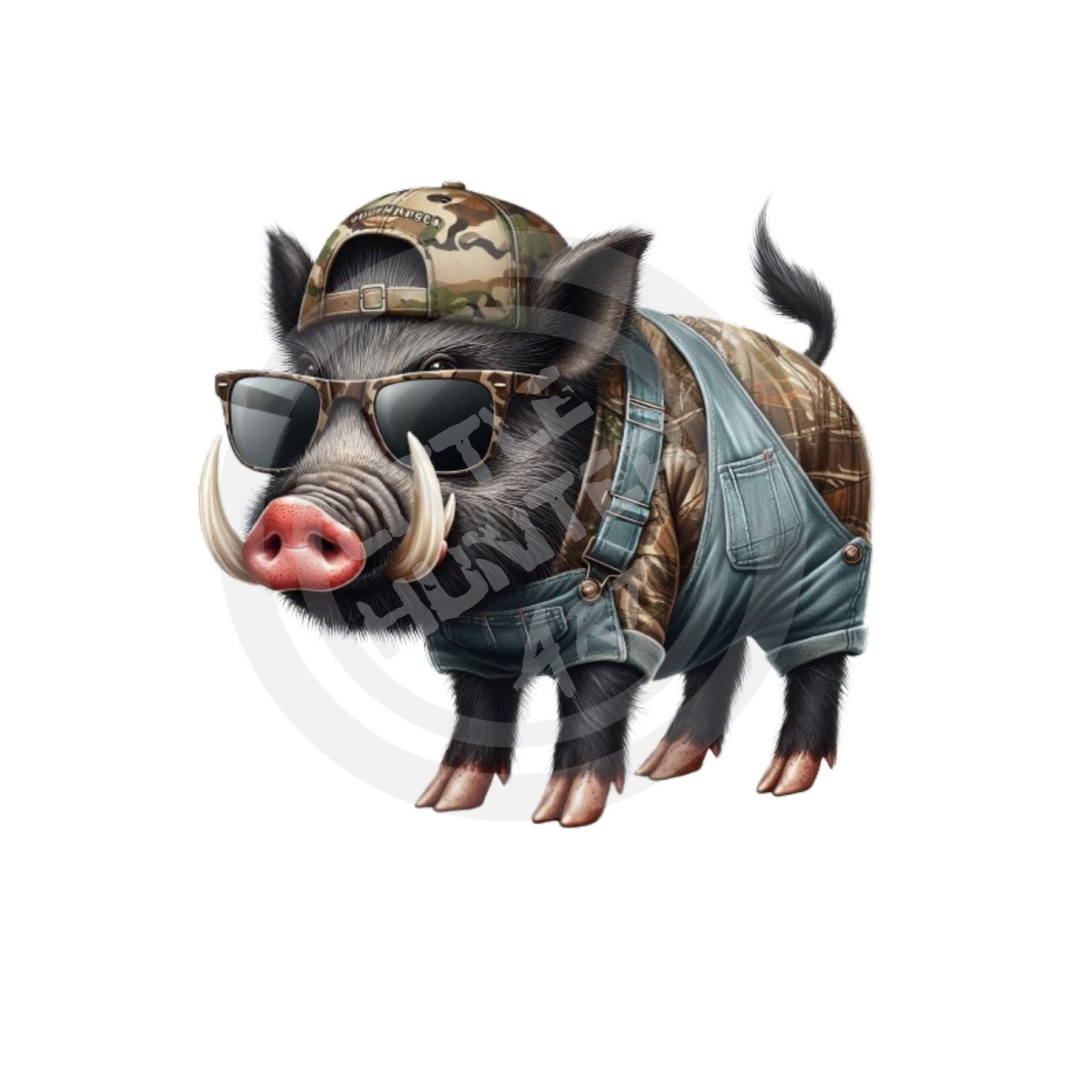 Hunt the Grunt PNG: Hog Hunting Sublimation Design (digital Download ...