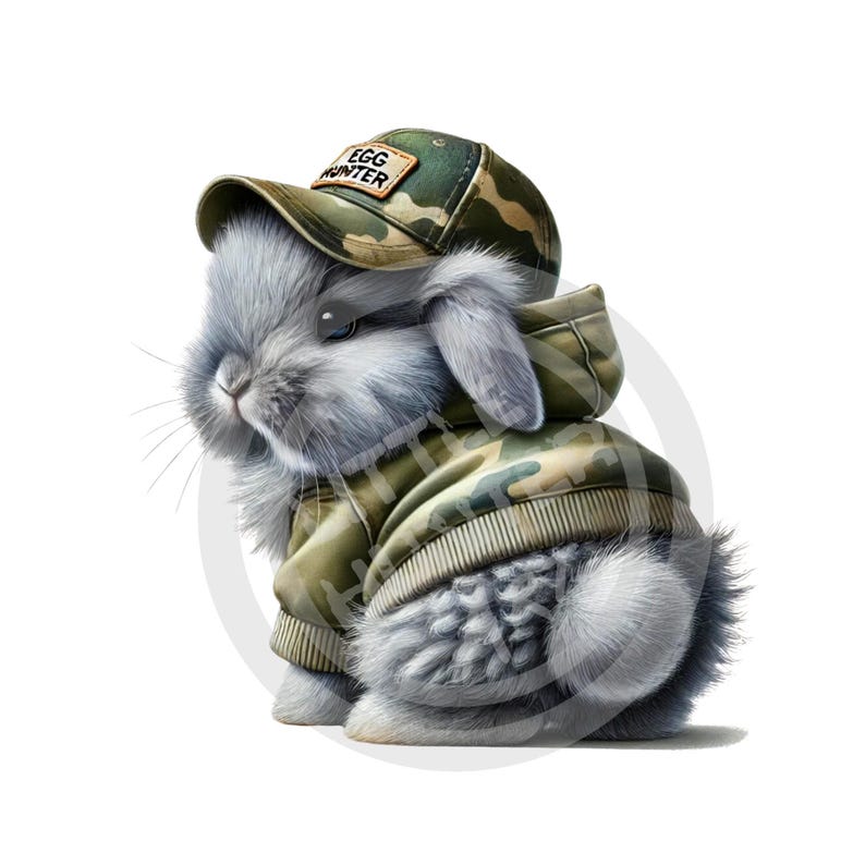 Egg Hunter Rabbit PNG: Camo Apparel Graphic (digital Download) - Etsy