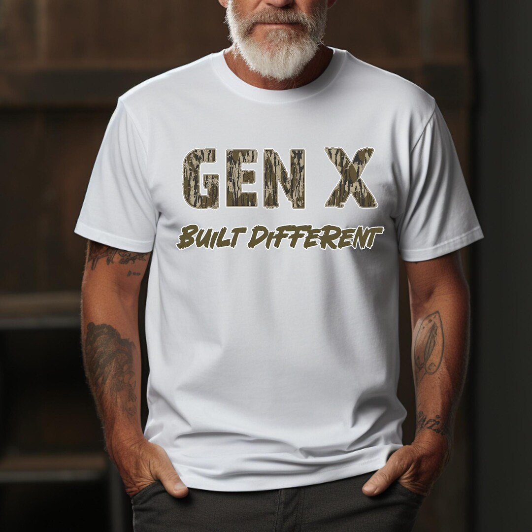 Gen X Png, Built Different Png, Camo Png, Old School Png, Digital ...