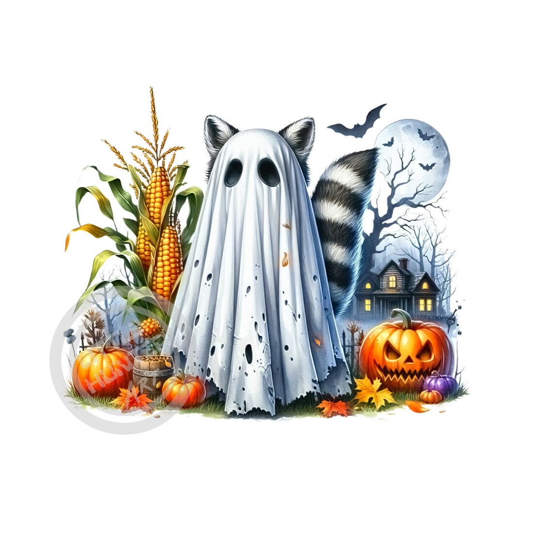 Spooky Raccoon Png , Halloween Png, Raccoon Hunting Png, Hunting Png ...